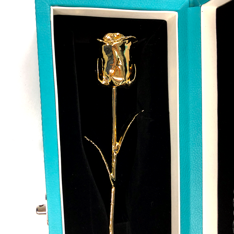 24K Gold dipped Real Rose - Toh Garden : Singapore Orchid Plant ...